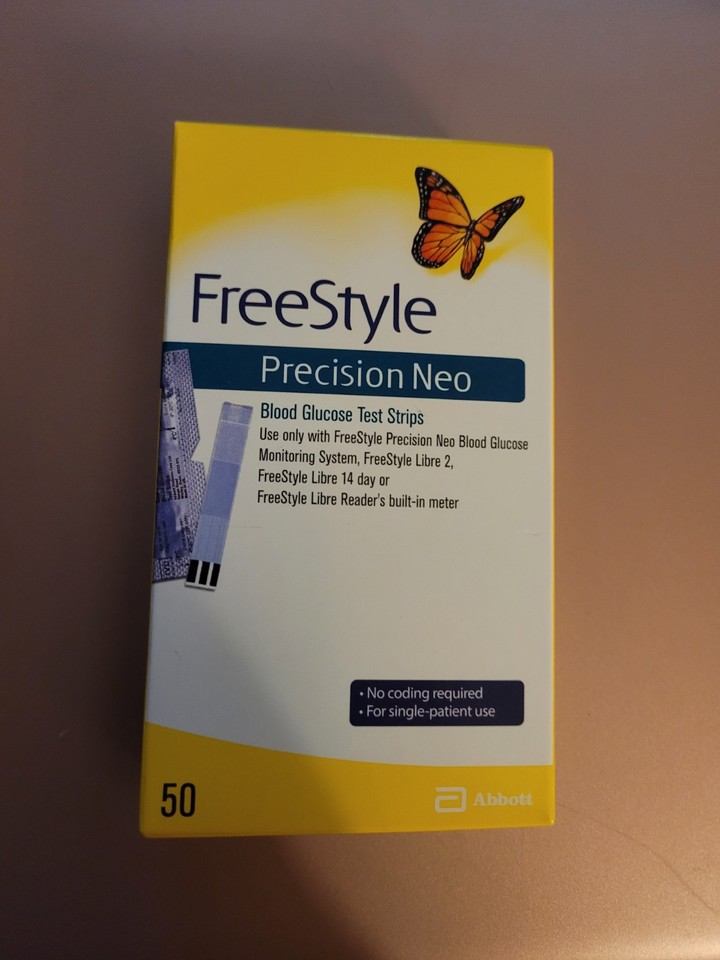 Freestyle Precision Neo Blood Glucose 50 Test Strips 93815715795 | eBay