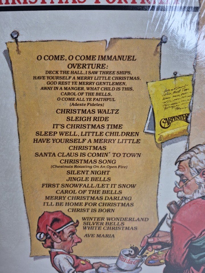 1978 Carpenters Christmas Portrait Vinyl LP Music Album Record A&M SP ...
