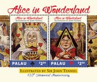 Palau 2014 - Alice wonderland John Tenniel Souvenir Stamp Sheet Scott ...