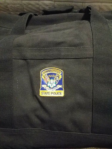 Connecticut State Police Logo Large Canvas Duffel Bag | eBay