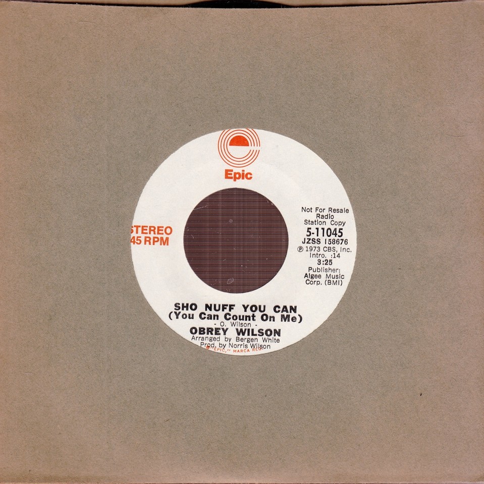 obrey wilson sho nuff you can 7" mono / stereo | eBay