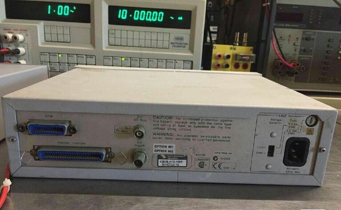 HP Agilent Keysight 4263B LCR Meter, 100Hz to 100kHz opt:001 002 | eBay
