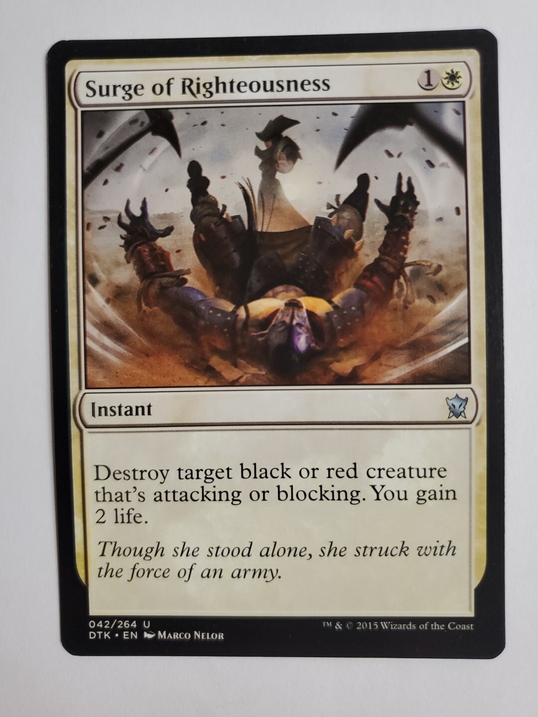 MTG Magic The Gathering Card Surge of Righteousness Instant White ...