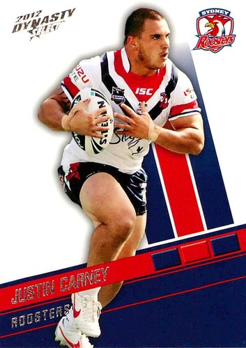 2012 SYDNEY ROOSTERS NRL Card JUSTIN CARNEY | eBay Australia
