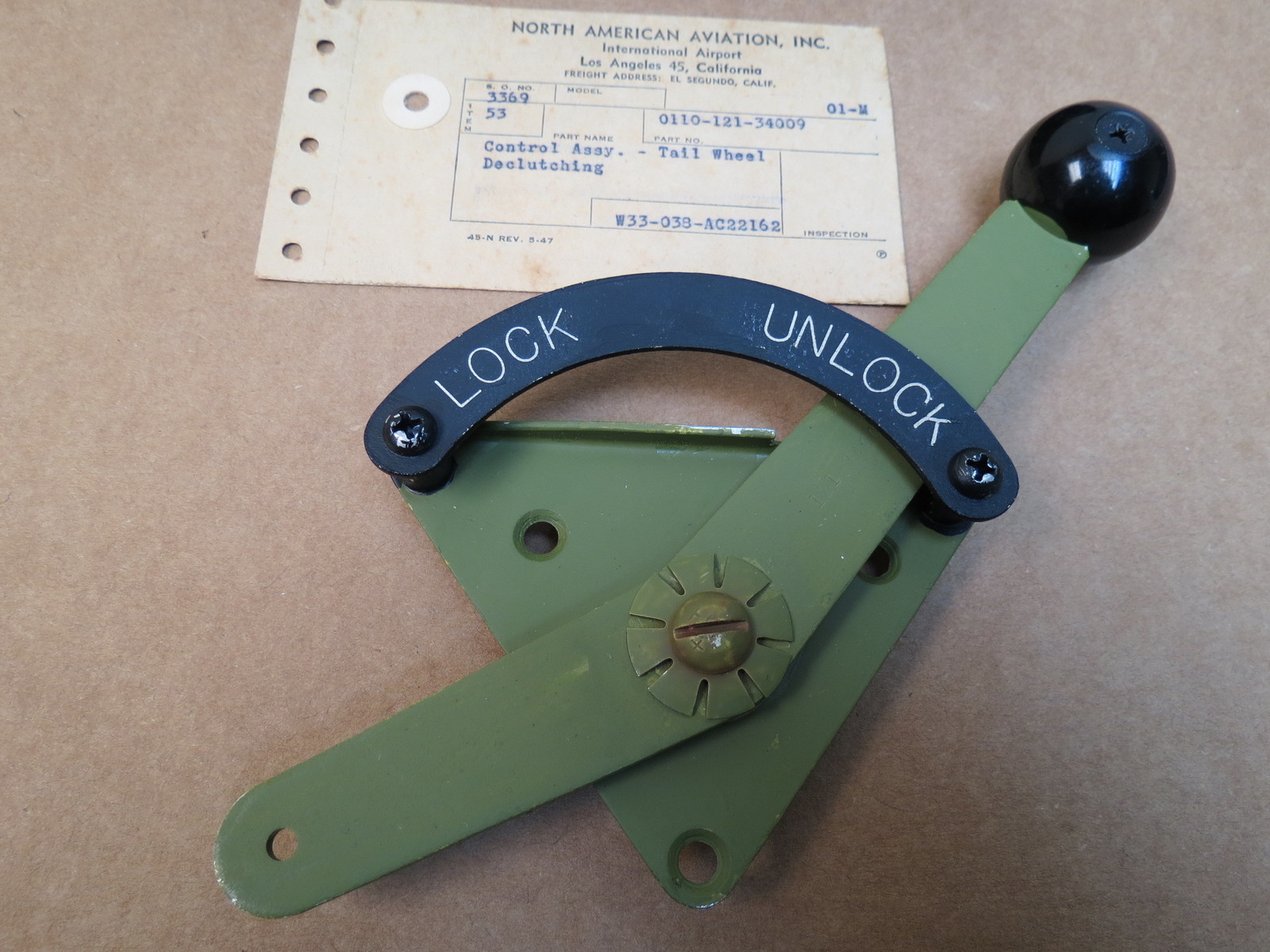 Open/Closed Control Quadrant Original WW2 Aircraft Warbird Hotrod ...