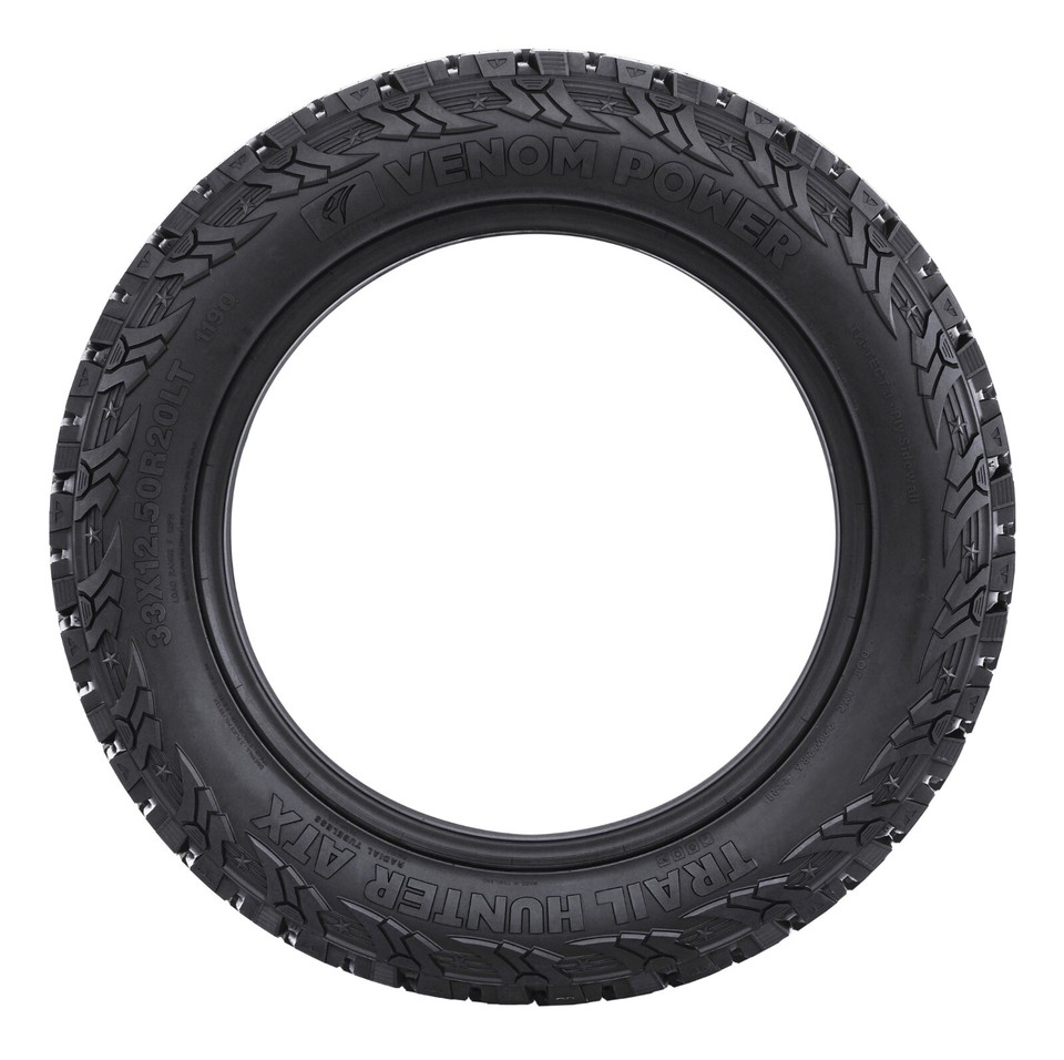 4 NEW 33X12.50R20 F Venom Trail Hunter ATX 33 12.50 20 LRF AT/RT Tires ...