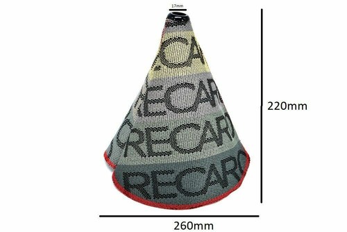 Universal RECARO Style GREY Gradiation Gear Shift Boot Cover Material ...