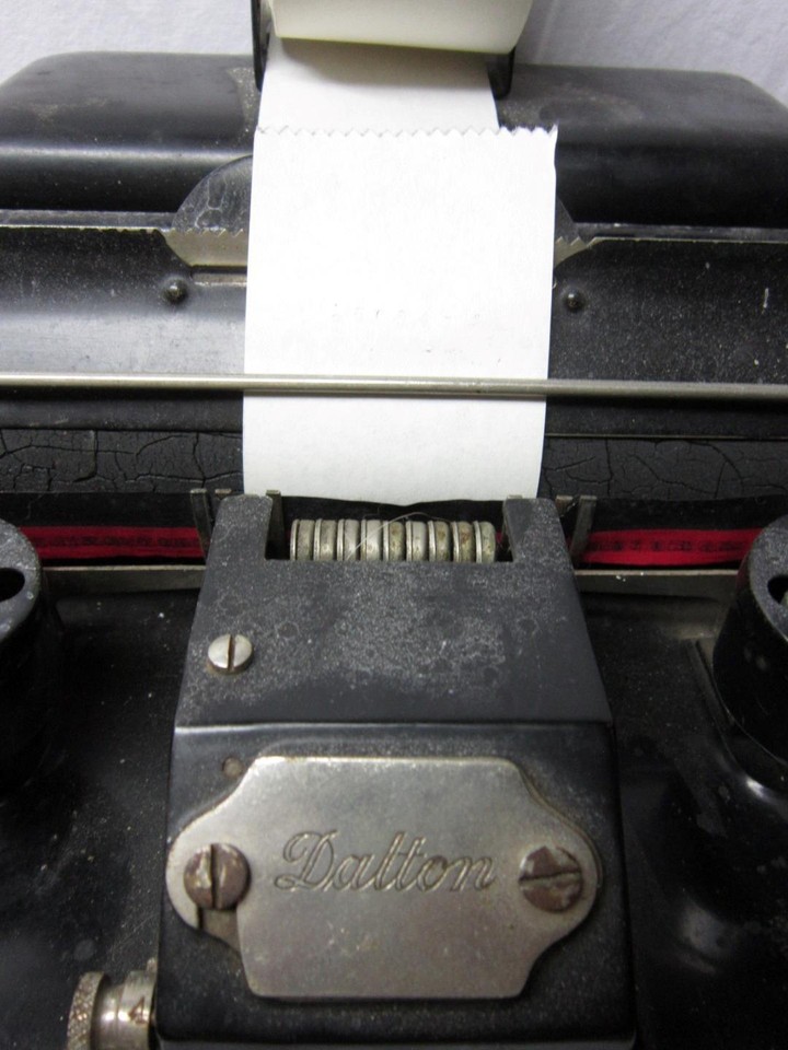 1904 Dalton Adding Machine Glass Sides Old Vtg Antique | eBay