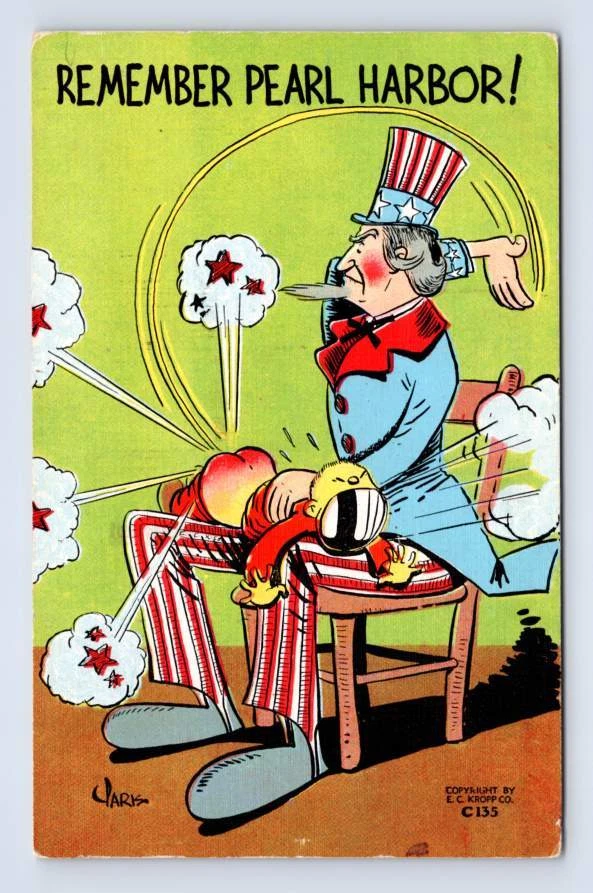 Pearl Harbor Political Cartoon Uncle Sam