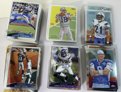 2009 Topps Chrome Football Complete Base Set 1-110 + Chicle ...