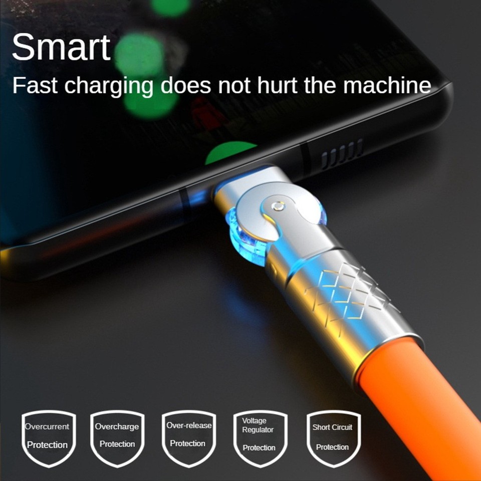 120W 6A Super Fast Typ-C FlüSsigsilikonkabel Schnelles USB-Kabel für ...