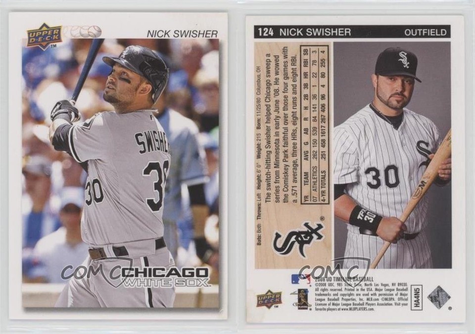 2008 Upper Deck Timeline Nick Swisher #124 1f0 | eBay