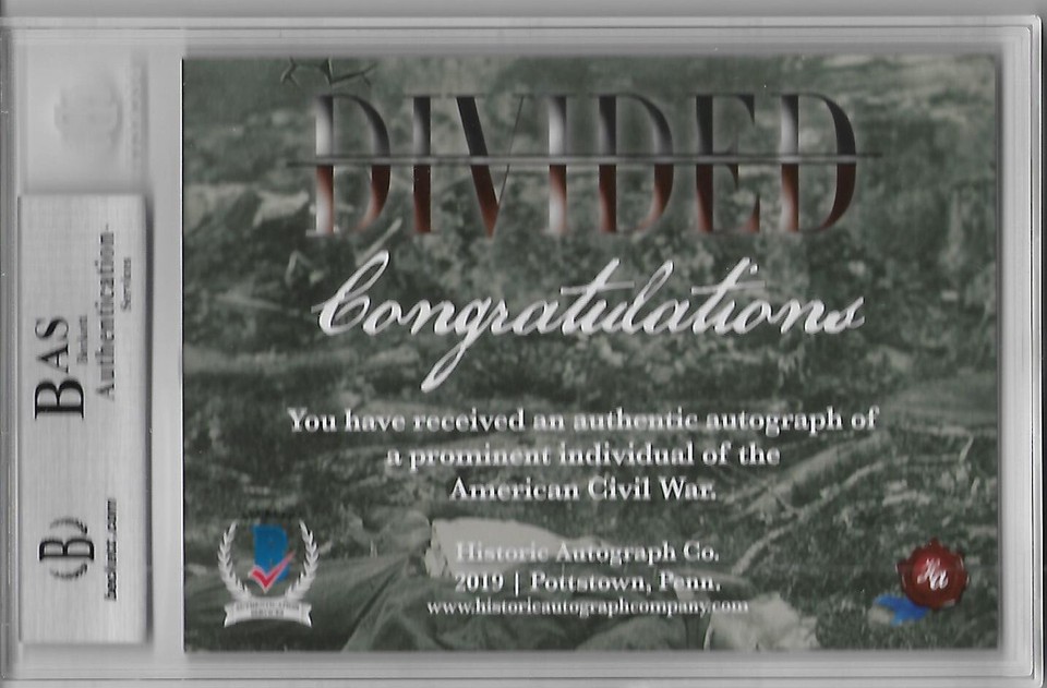 BREVET BRIGADIER GENERAL William Landrum Historic Autograph CIVIL WAR ...