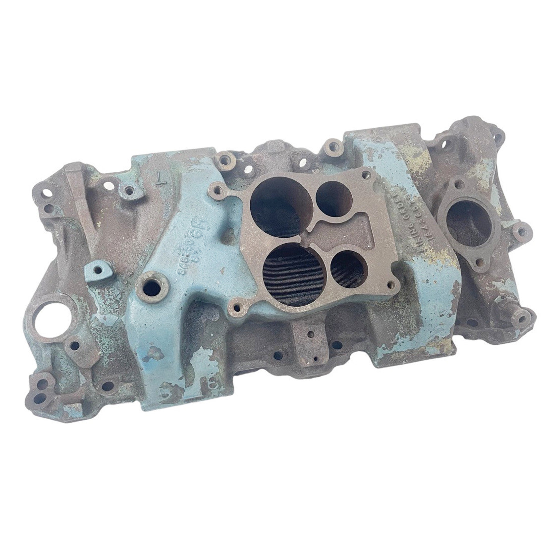 GM 4 BARREL Intake Manifold 5.0L 5.7L 305 350 SBC Camaro Corevtte ...