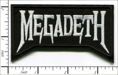 30 Pcs Embroidered Iron on patches Megadeth Metallica Rock 89x50mm AP056sB1 | eBay