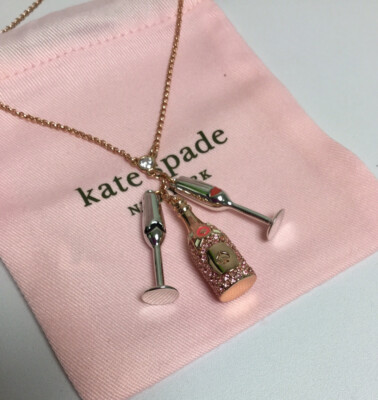 NWT Kate Spade Make Magic Champagne Cluster Pendant Necklace New | eBay