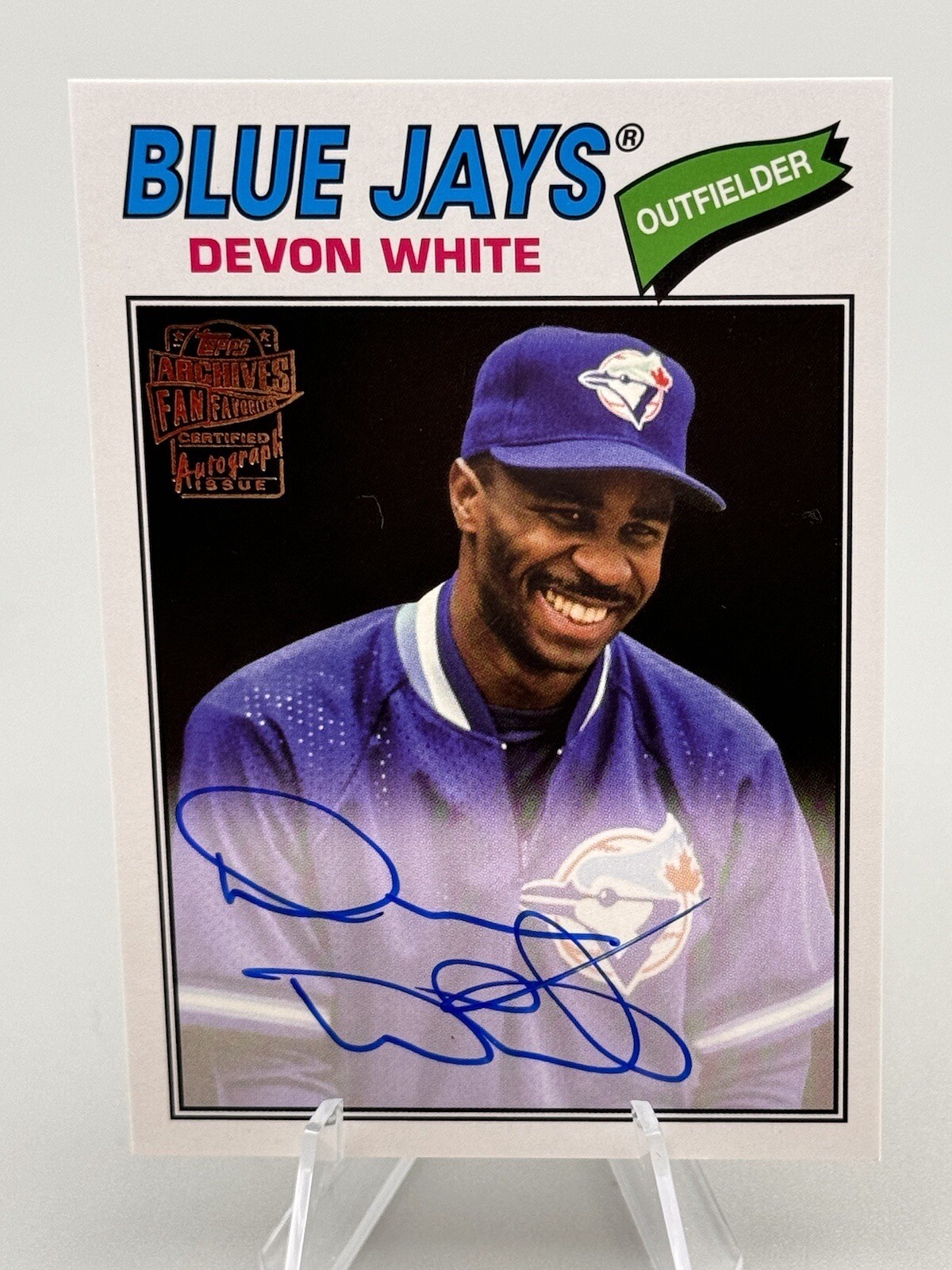 Devon White 2023 Topps Archives 1977 Fan Favorites Auto Card #77FF-DWT ...