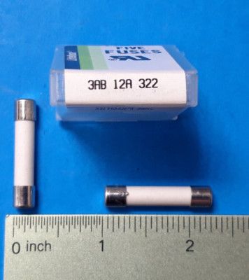 (5PCs) CERAMIC FUSE, 3AB-12A , LITTELFUSE , 65V , 12A , FAST ACTING | eBay