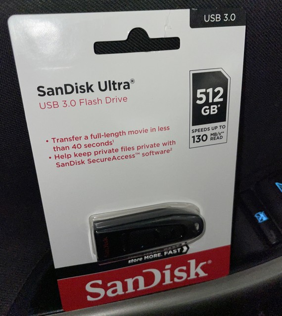 SanDisk Ultra 512GB Flash Memory Drive - SDCZ48-512G-AW46 for sale ...