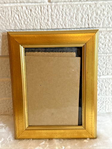 Vintage Gold Standing Picture Photo Frame Wood 5x7 | eBay