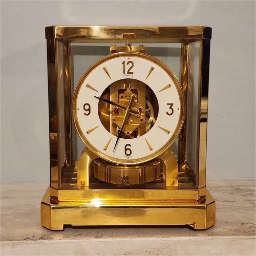 Jaeger-LeCoultre Atmos 528-8 Gold Swiss Mechanical Glass Desk Clock | eBay