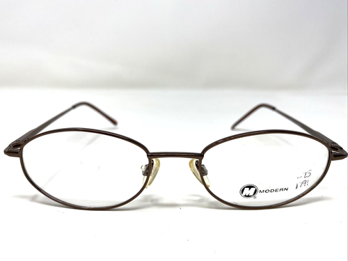 Modern Optical GLORIA BROWN 54-20-140 Metal Full Rim Eyeglasses Frame ...