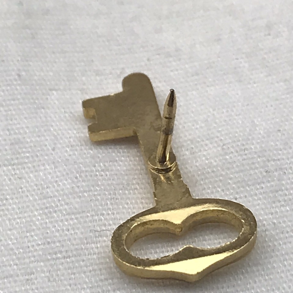 Gold Tone Decorative Skeleton Key Shape Pin Vintage Inspired | eBay