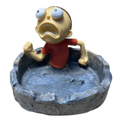 Funny Cartoon Ashtray Grey Rock Design with Character Figure Unique ...