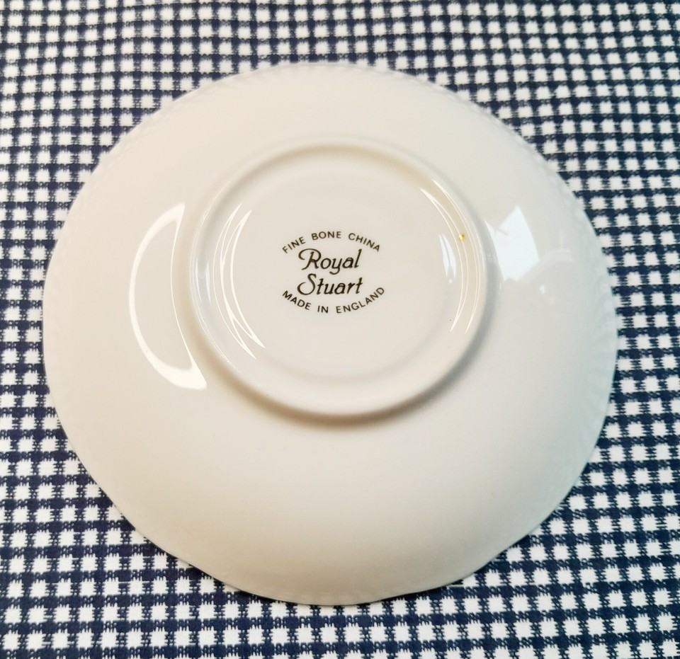Vtg Royal Stuart PINK MORNING GLORY tea cup & saucer fine bone china ...