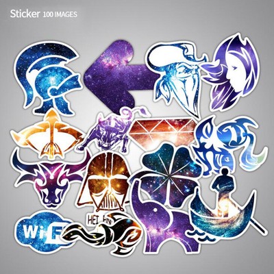 100pcs Personality Graffiti Laptop Stickers Kids DIY Cute Toy Stickers ...