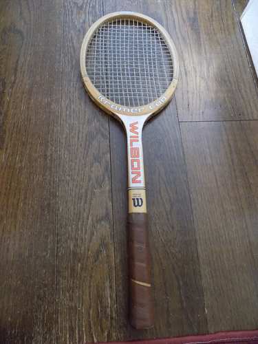 Vtg Wilson Jack Kramer Cup Strata Bow Speed Flex Fibre Face Tennis ...