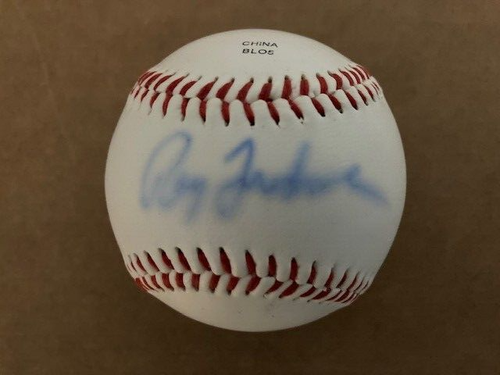 Roy Firestone ESPN Commentator Signed Rawlings Baseball JSA Auction ...