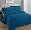 Solid Blue 3 pc Quilt Set Bedspread Coverlet Twin XL Full Queen Cal ...