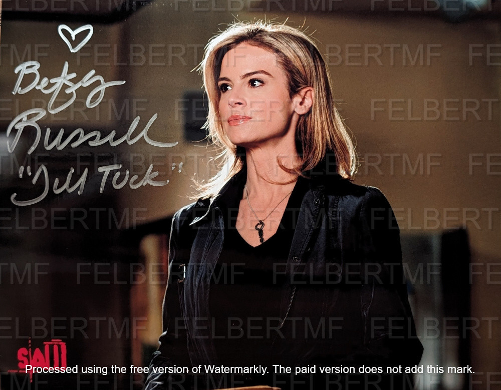 Betsy Russell Jill Tuck SIGNED AUTOGRAPHED Saw Jigsaw Private School ...