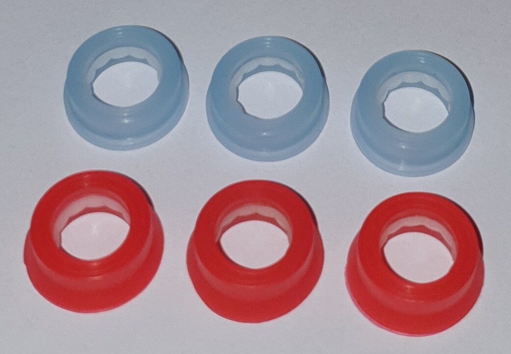 CERAMIC DISC WASHERS FOR TAP CARTRIDGE SILICONE RUBBER WASHERS 3 PAIRS ...