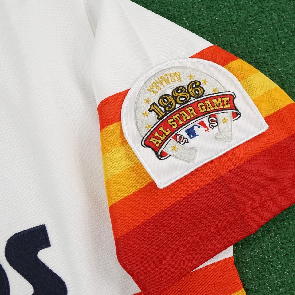 Nolan Ryan 1986 Houston Astros Rainbow Cooperstown Jersey w/ All Star ...