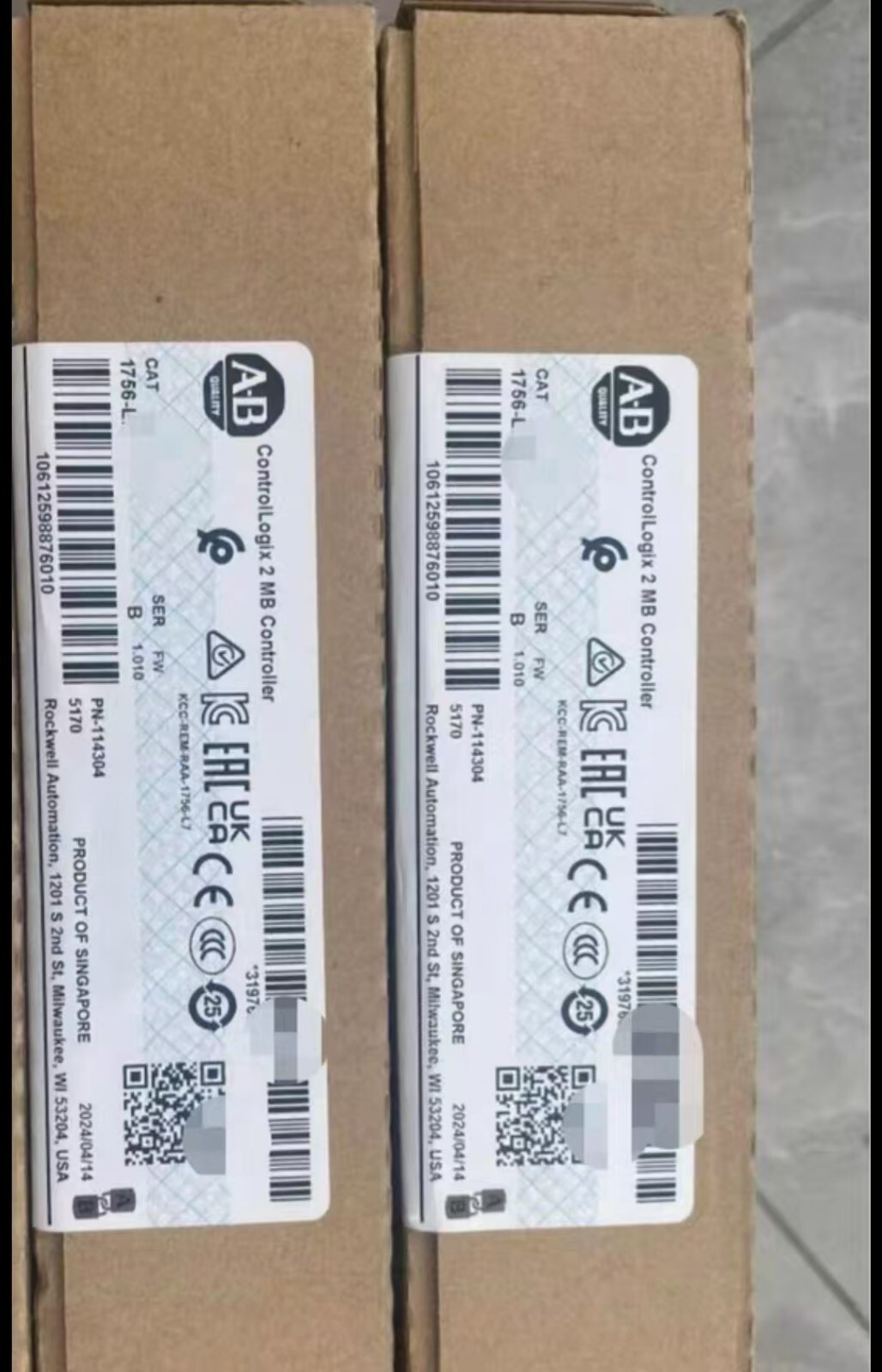 Allen-Bradley ControlLogix 5580 Controller (1756-L82E) for sale online ...