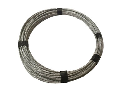 5mm 7x7 Galvanized Wire Rope - Choose Required Length - Catenary Wire ...
