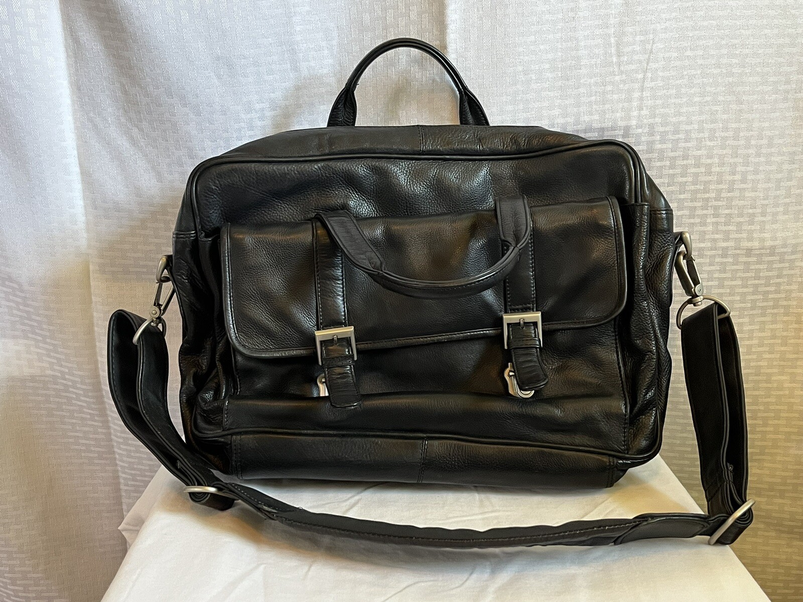 Wilsons Genuine Leather Pelle Studio Computer Bag Briefcase w/ Strap ...