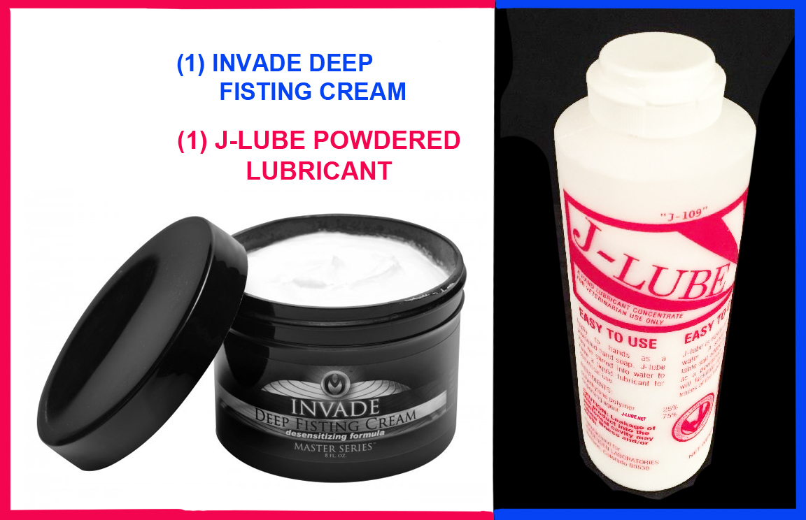 (1) J-Lube Powdered Lubricant + (1) Invade Deep Fisting Cream | eBay