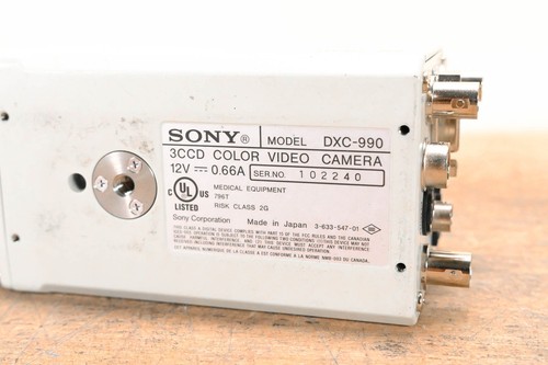 Sony DXC-990 1/2-Inch 3-CCD Color Video Camera CG005CV | eBay