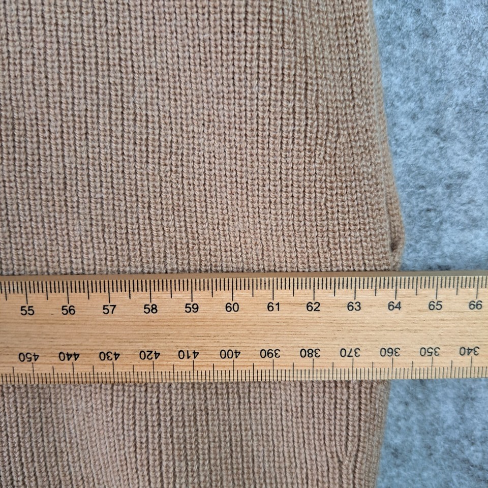 COS Jumper Womens XS Brown Turtle Neck Wool Alpaca Oversize Knit Poncho ...