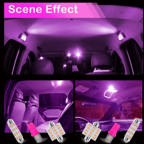 24 PCS Interior Car Lights, Dome Light Car Bulb Kit Set T10 31mm 41mm ...