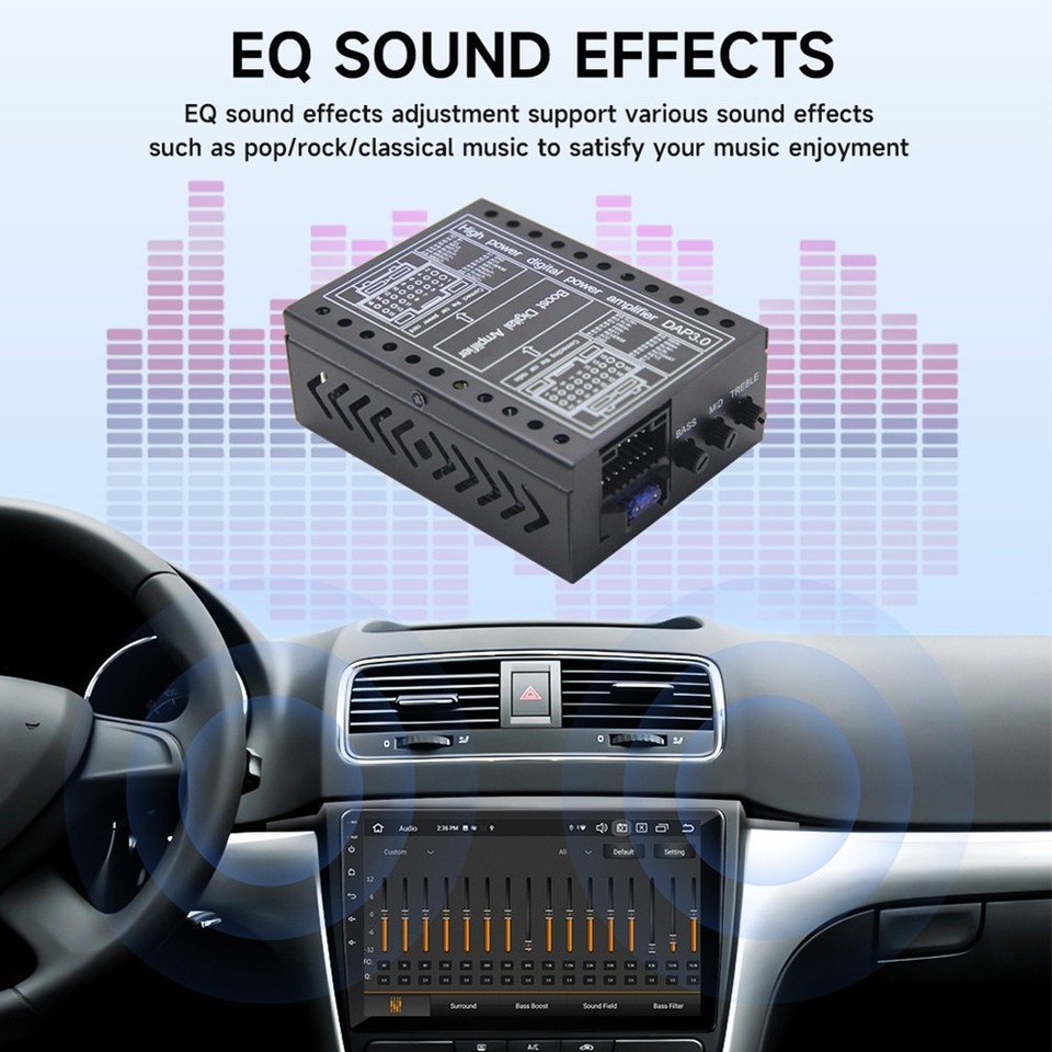 Car Amplifier DC 12V Hi-Fi Booster Audio Stereo Digital Sound4158 | eBay UK