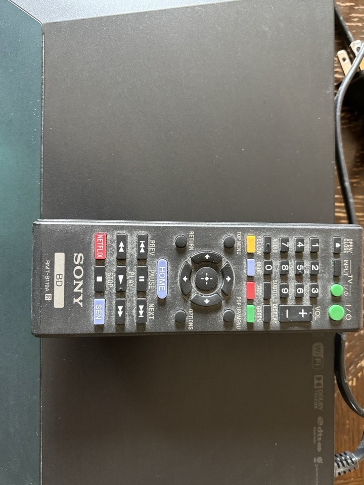 Sony Blu-ray DVD Player- Wireless LAN Built-In WiFi Pre-Owned With ...