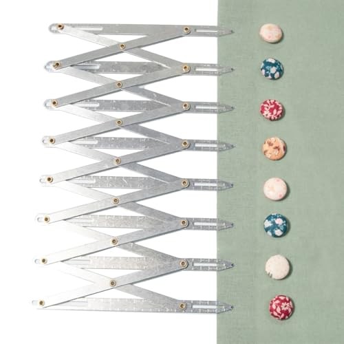 Aluminum Expanding Sewing Gauge Button Guide Equal Space Divider Expandable | eBay
