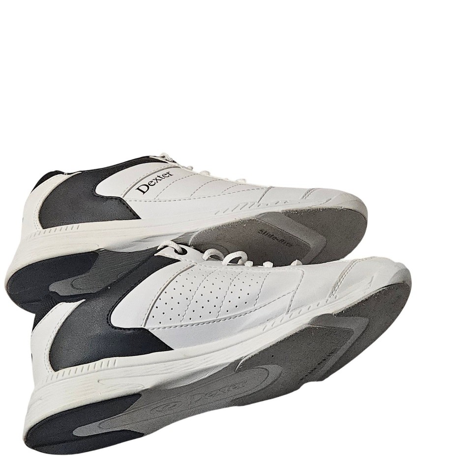 Dexter Bowling Shoes Mens 10.5M D White Black Leather Ricky IV EUC | eBay