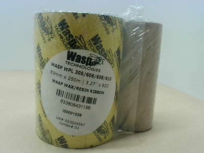 Wasp WPL 305/606/608/610 Wasp Wax/Resin Ribbon 83mm x 250mm/3.2 Factory ...