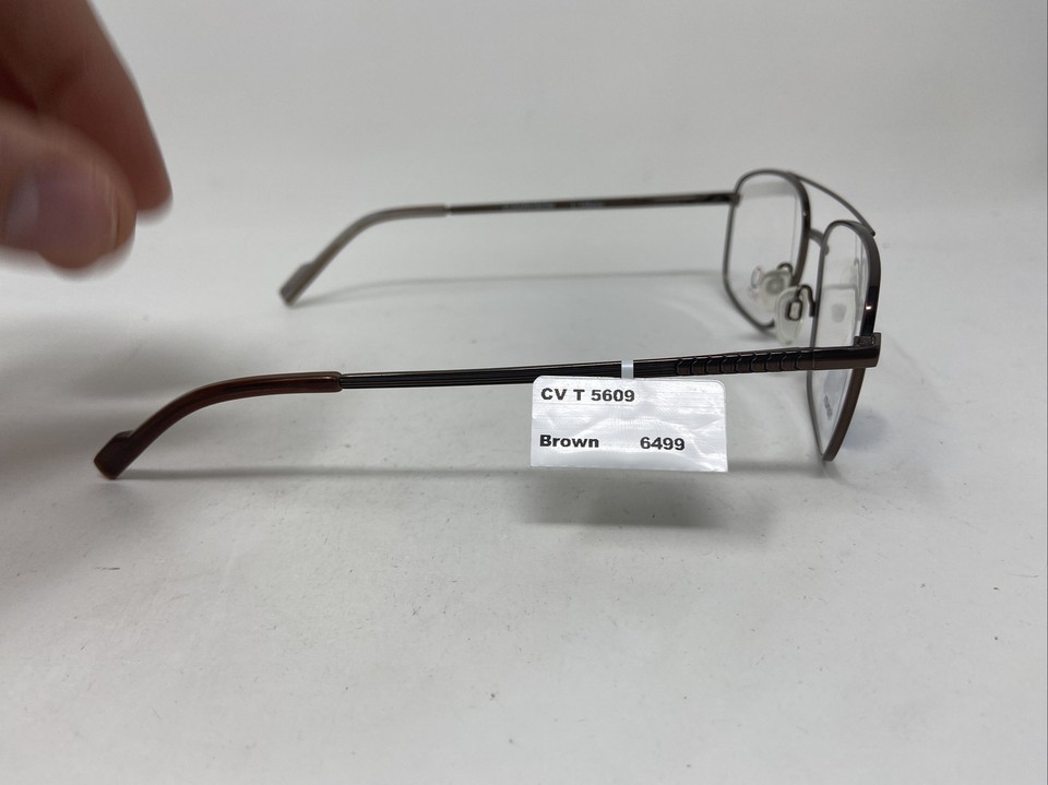 CVO TECH CLEAR VISION T 5609 BROWN 56-17/145 FLEX HINGE EYEGLASSES ...