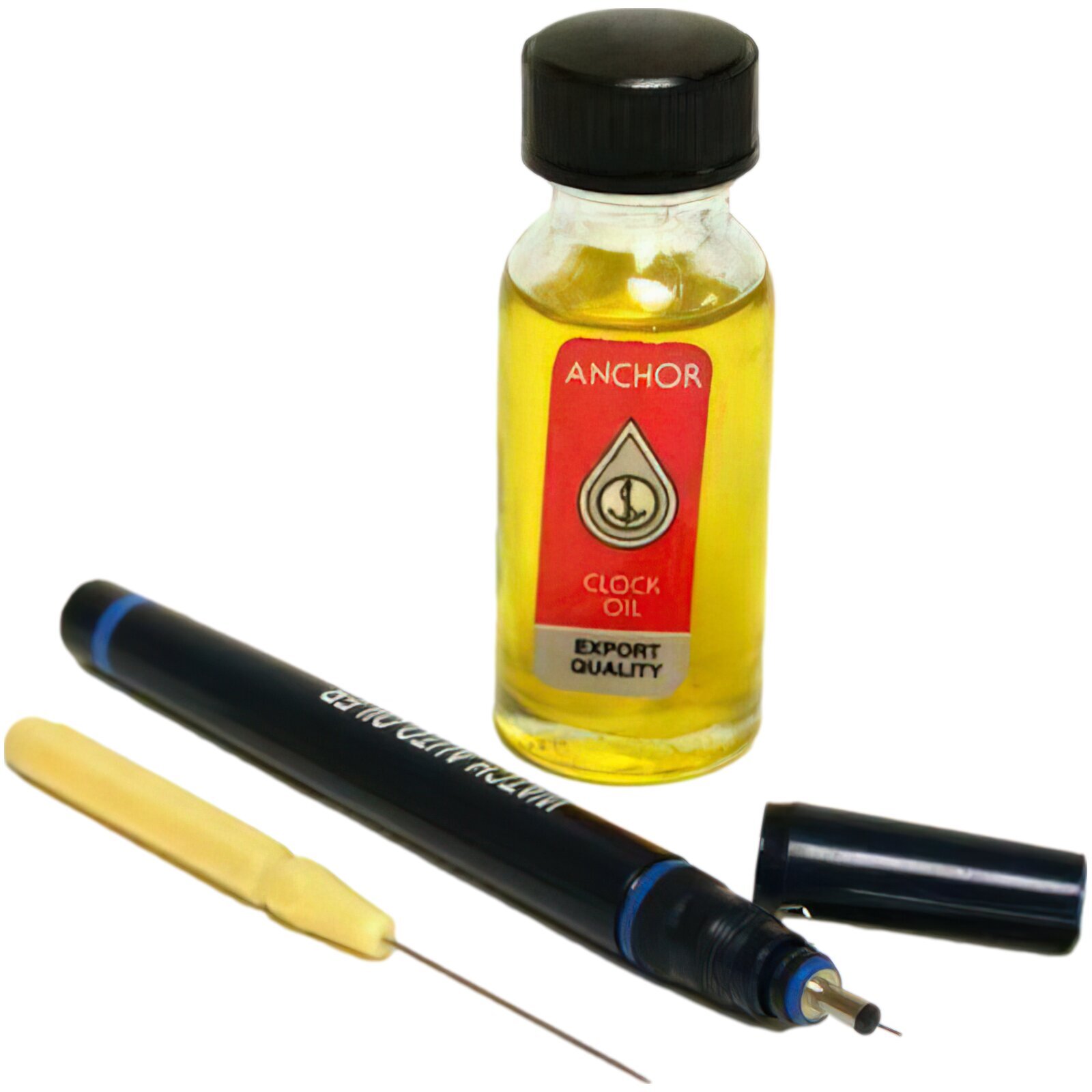 Clock Oil & 2 Oiler Pins for Clock Repair | eBay